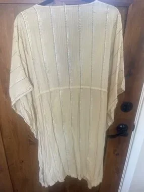 lovestitch | Swim | Nwot Lovestitch Cream Textured Vneck Coverup | Poshmark